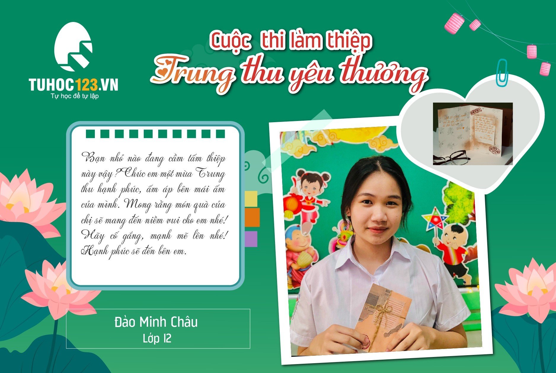 CÔNG BỐ KẾT QUẢ CUỘC THI LÀM THIỆP “TRUNG THU YÊU THƯƠNG” - TOAN.VN